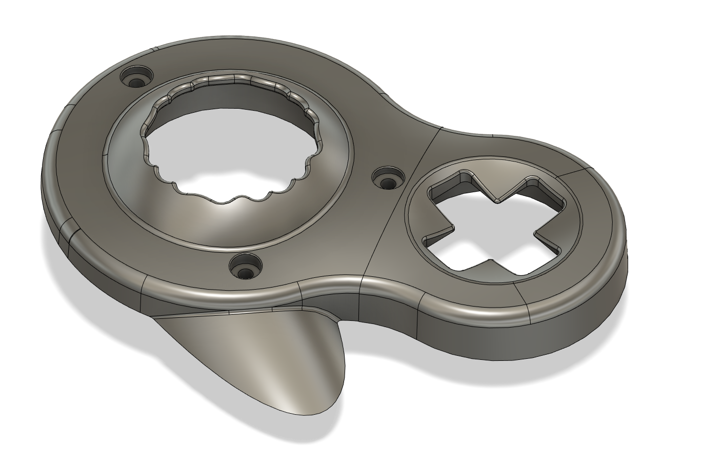 FDM shell swappable gate notched by Bibben | Download free STL model ...