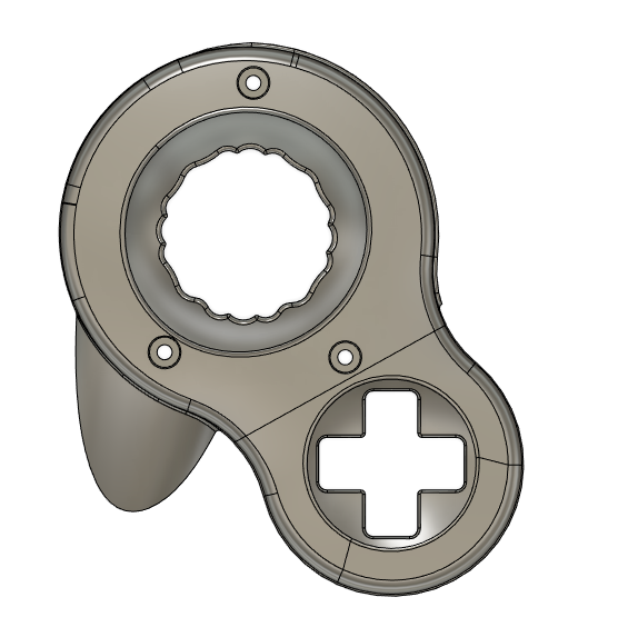 FDM shell swappable gate notched by Bibben | Download free STL model ...