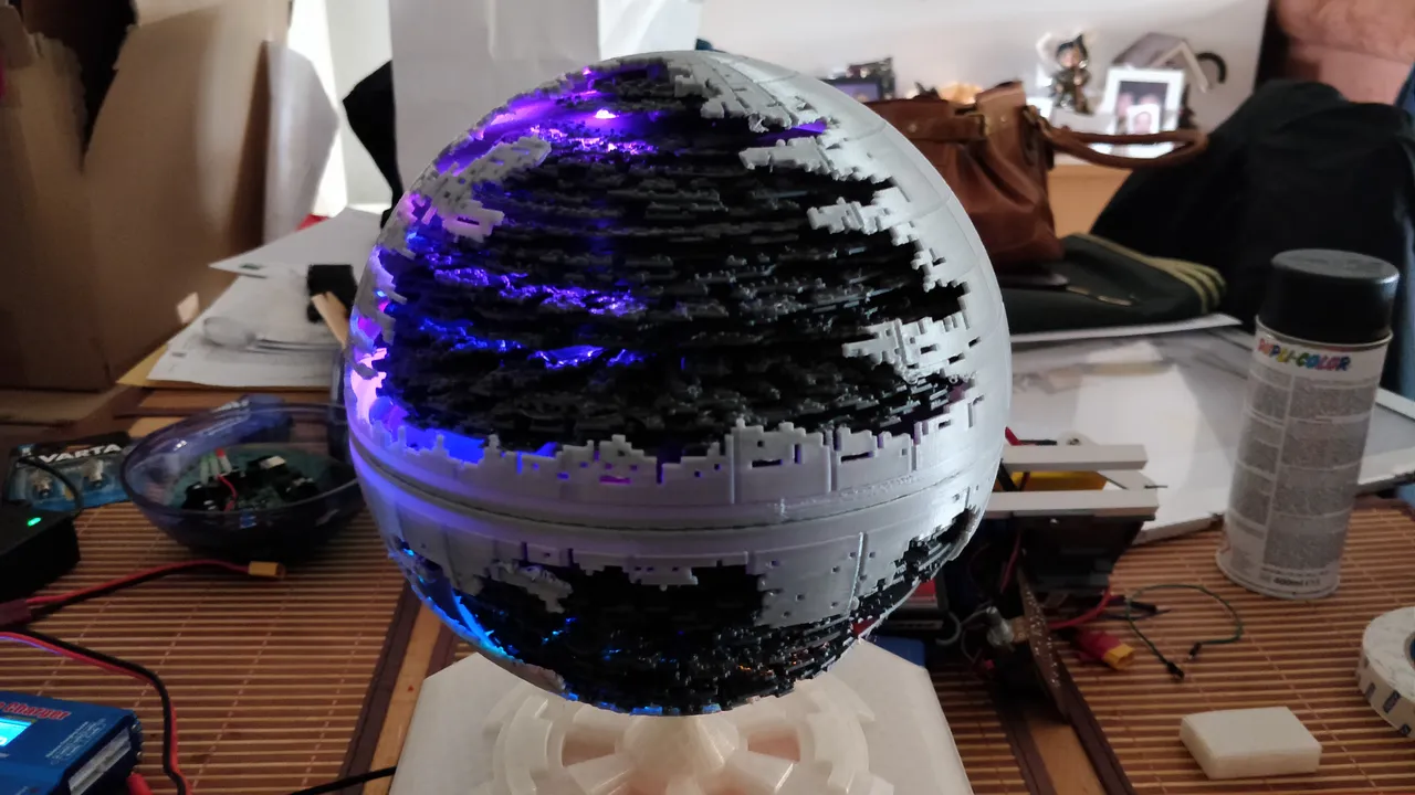Death Star illuminated - Mood (lamp) Death Star by pstimpel | Download ...