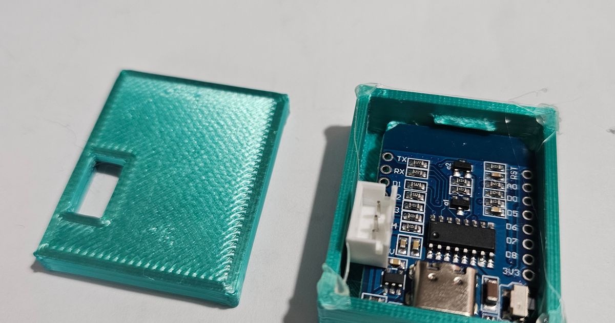 BOX for ESP8266 WEMOS D1 Mini (USB C) for WLED project. by LastZion ...