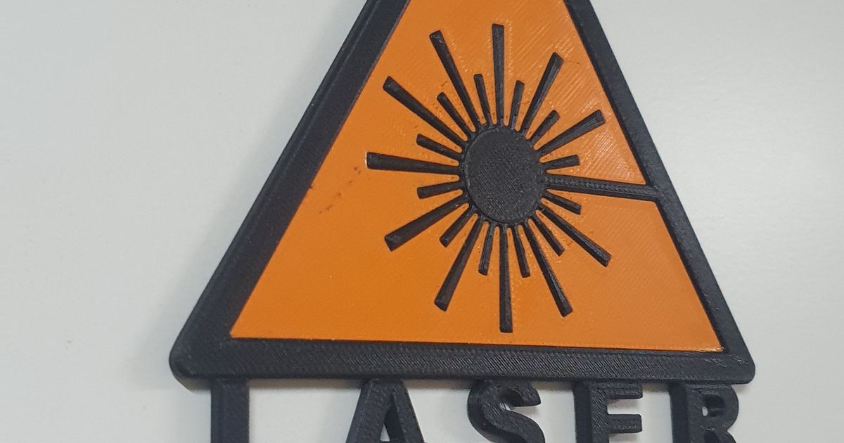 laser sign magnetic by Laisch | Download free STL model | Printables.com
