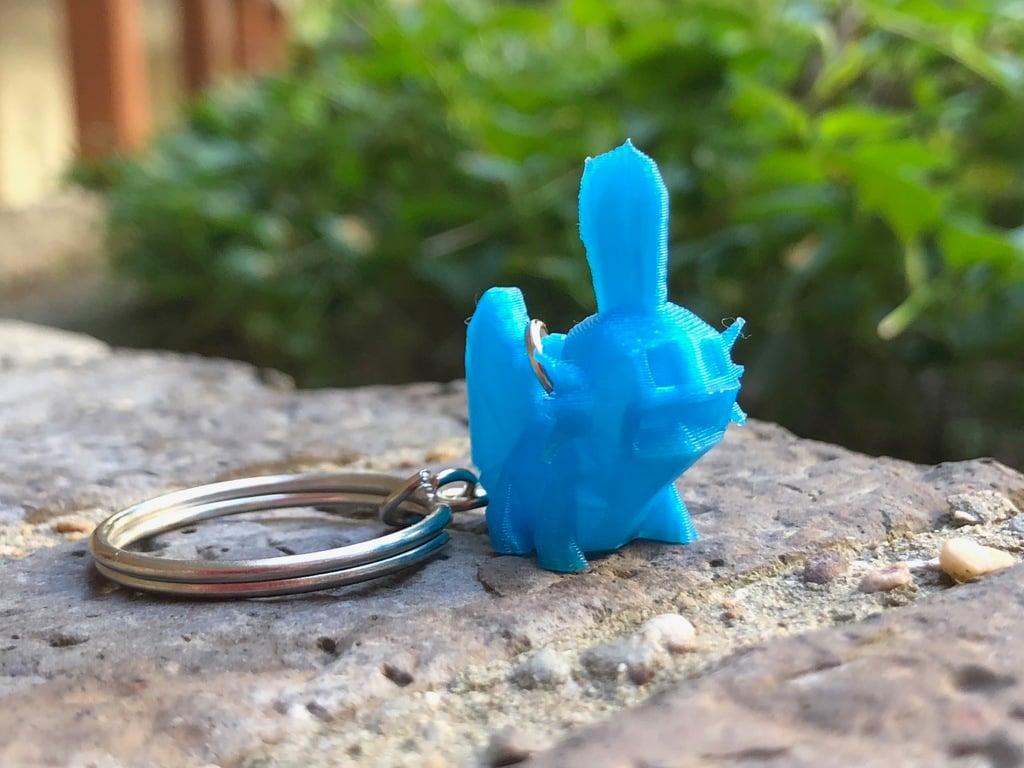 Low Poly Mudkip - Keychain by capitangolo | Download free STL model ...