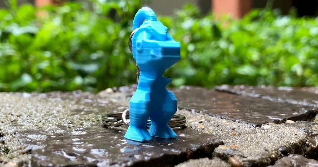 Low Poly Bagon Keychain by capitangolo | Download free STL model ...