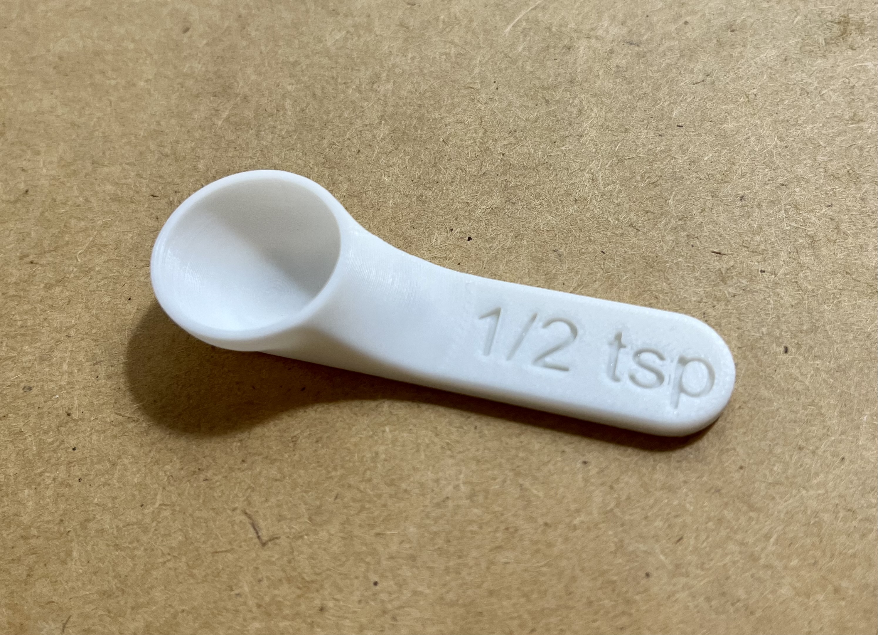 Measuring Spoon 1/2 tsp (2.5 ml, round, no support) by easai | Download ...