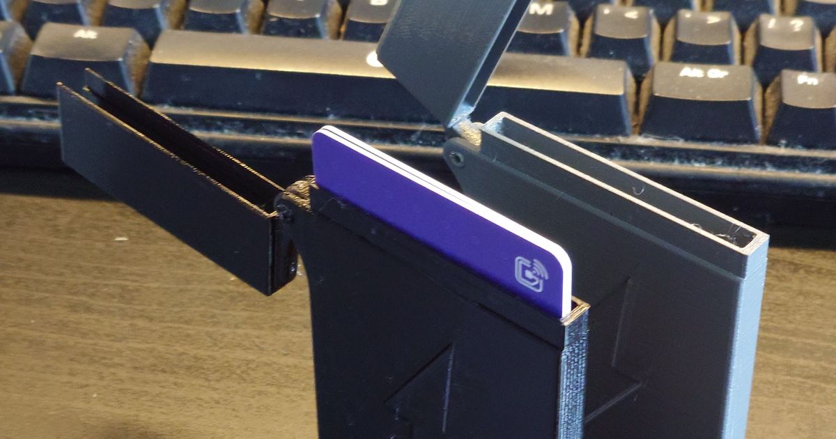 Flip Charge Card Holder by smartroad | Download free STL model ...