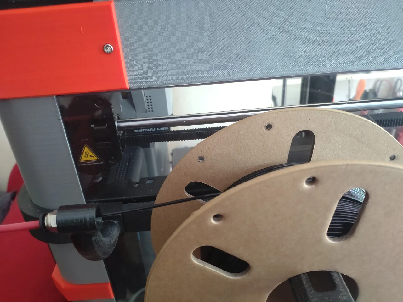 P1P side spool filament guide - remixed by Andreagattonero | Download ...