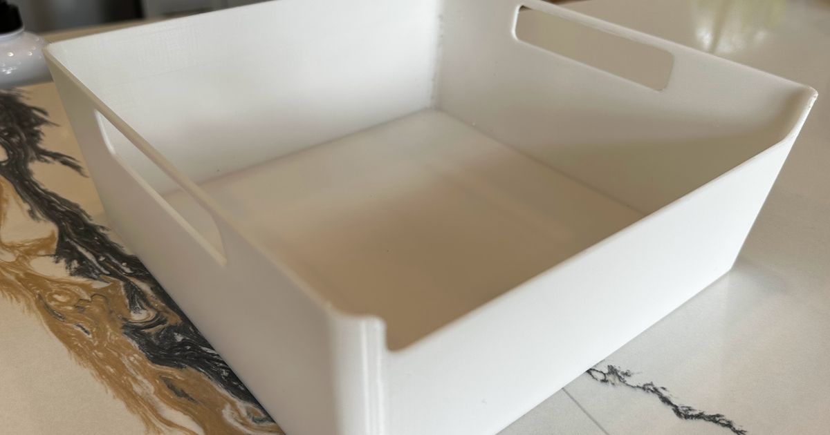 Simple Large Tray with handles by 141 | Download free STL model ...