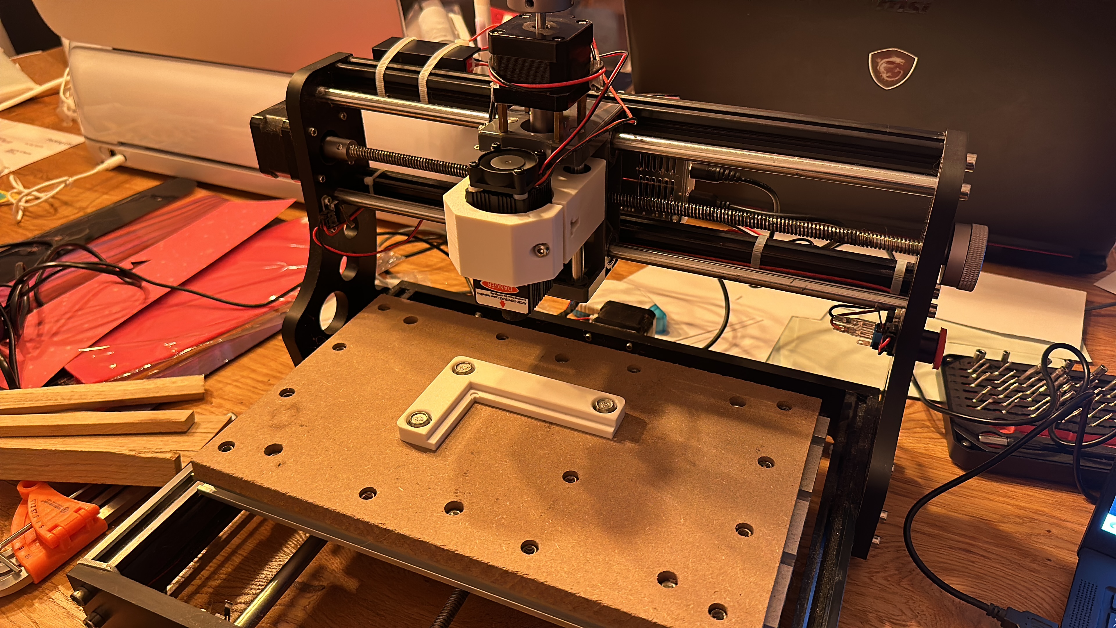 CNC 3018 Pro Fräsmotor Halterung by n8suX | Download free STL model ...