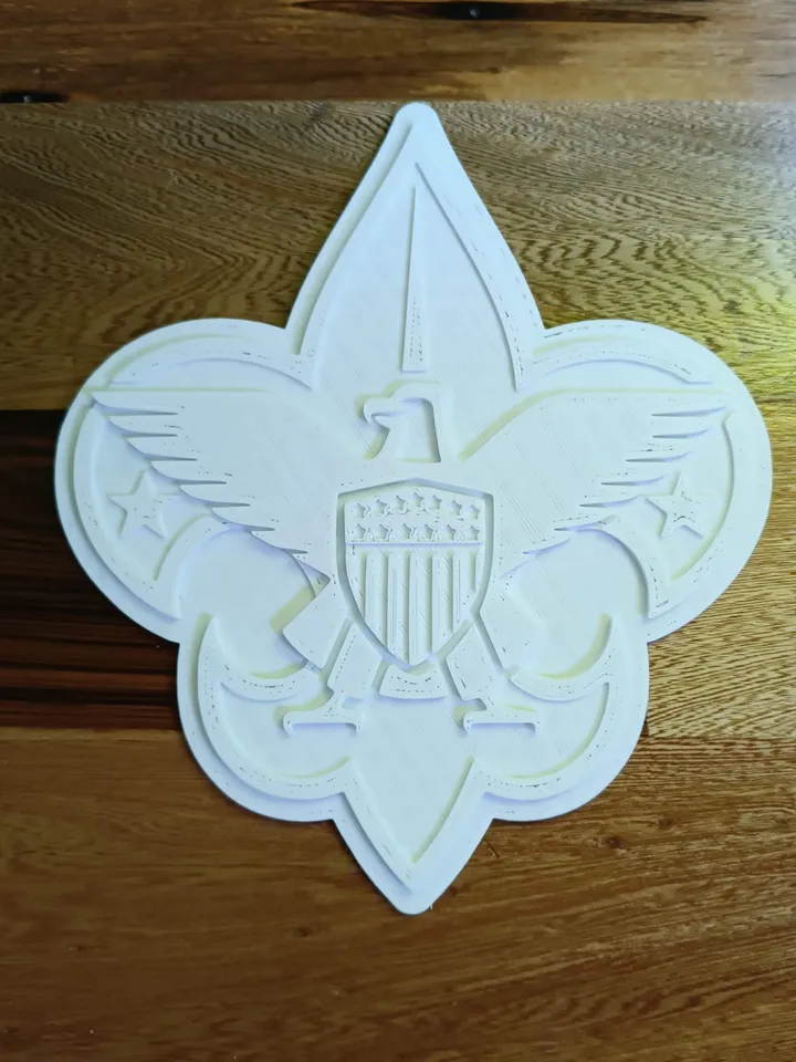 Boy Scout Emblem Stencil