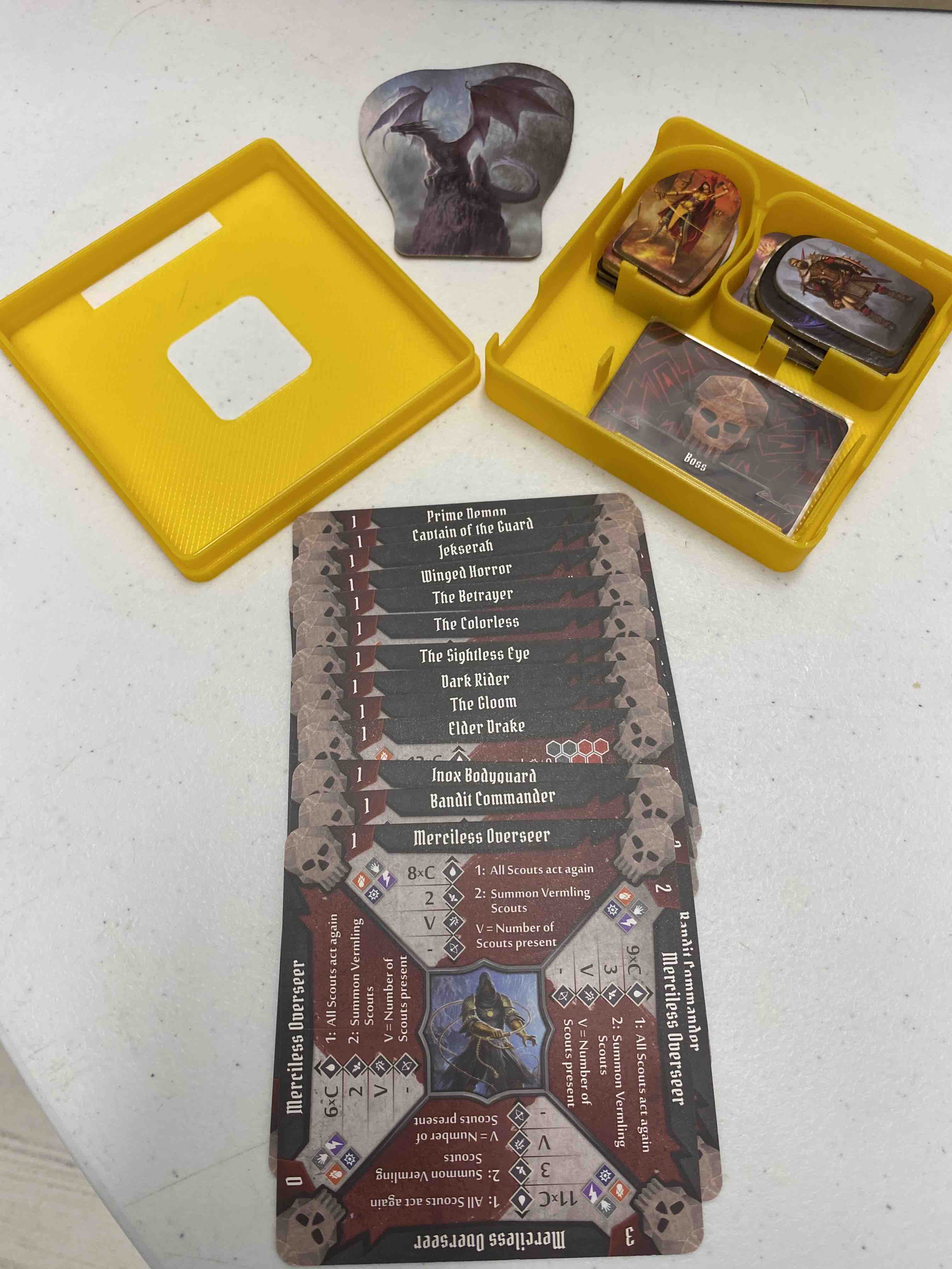 Gloomhaven Sleeved Cards Storage Organizer Remix by Valhalalala ...