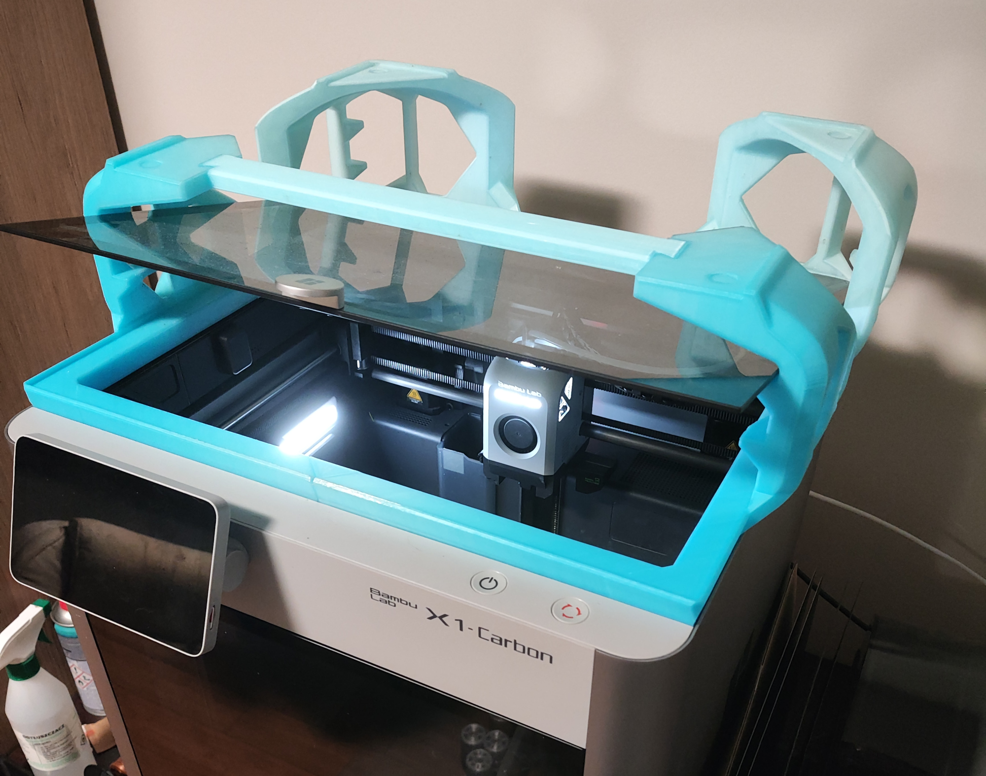 Minimalist AMS Riser for X1C and P1P by NOT your favorite engineer ...