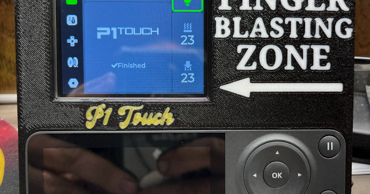 "NON PC" P1 touch Faceplate. by WagZ | Download free STL model ...