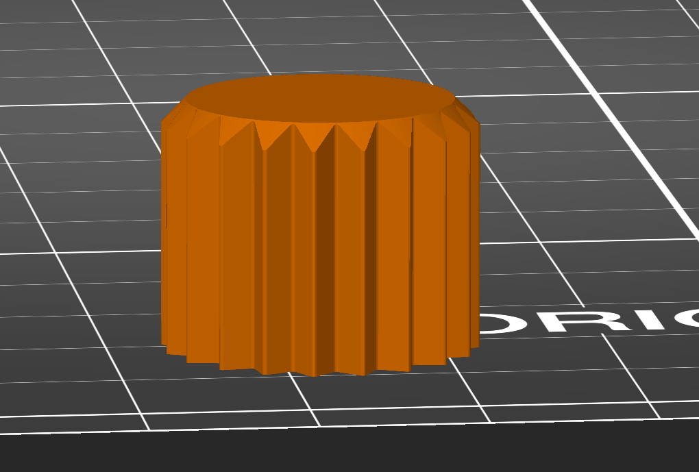 Smooth flat top prusa dial knob by Frederik | Download free STL model ...