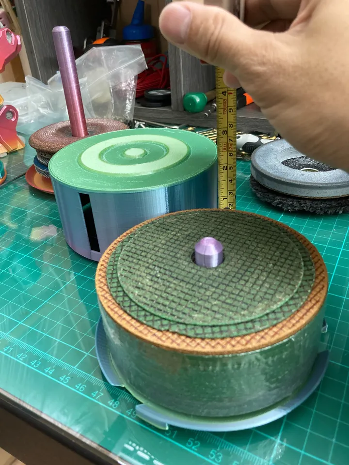 4" Grinding Blade Cutting Disc Storage Case H2" by Long Hair Prince ...