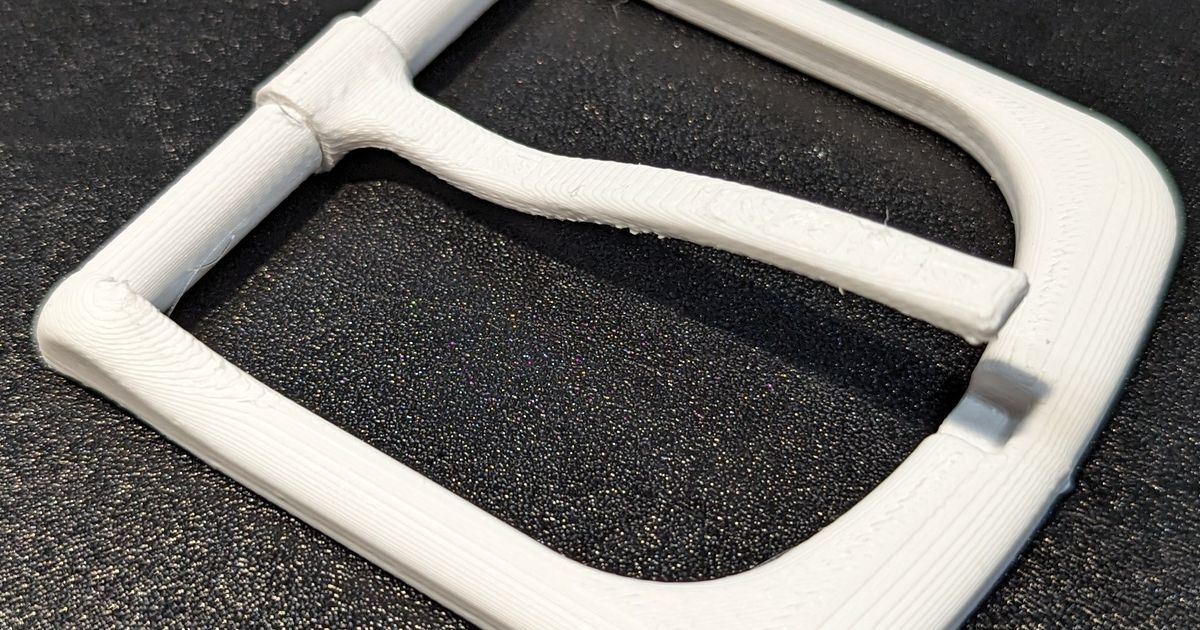 Simple Buckle for 2.3" and 1.8" belts by Nico-nim | Download free STL ...