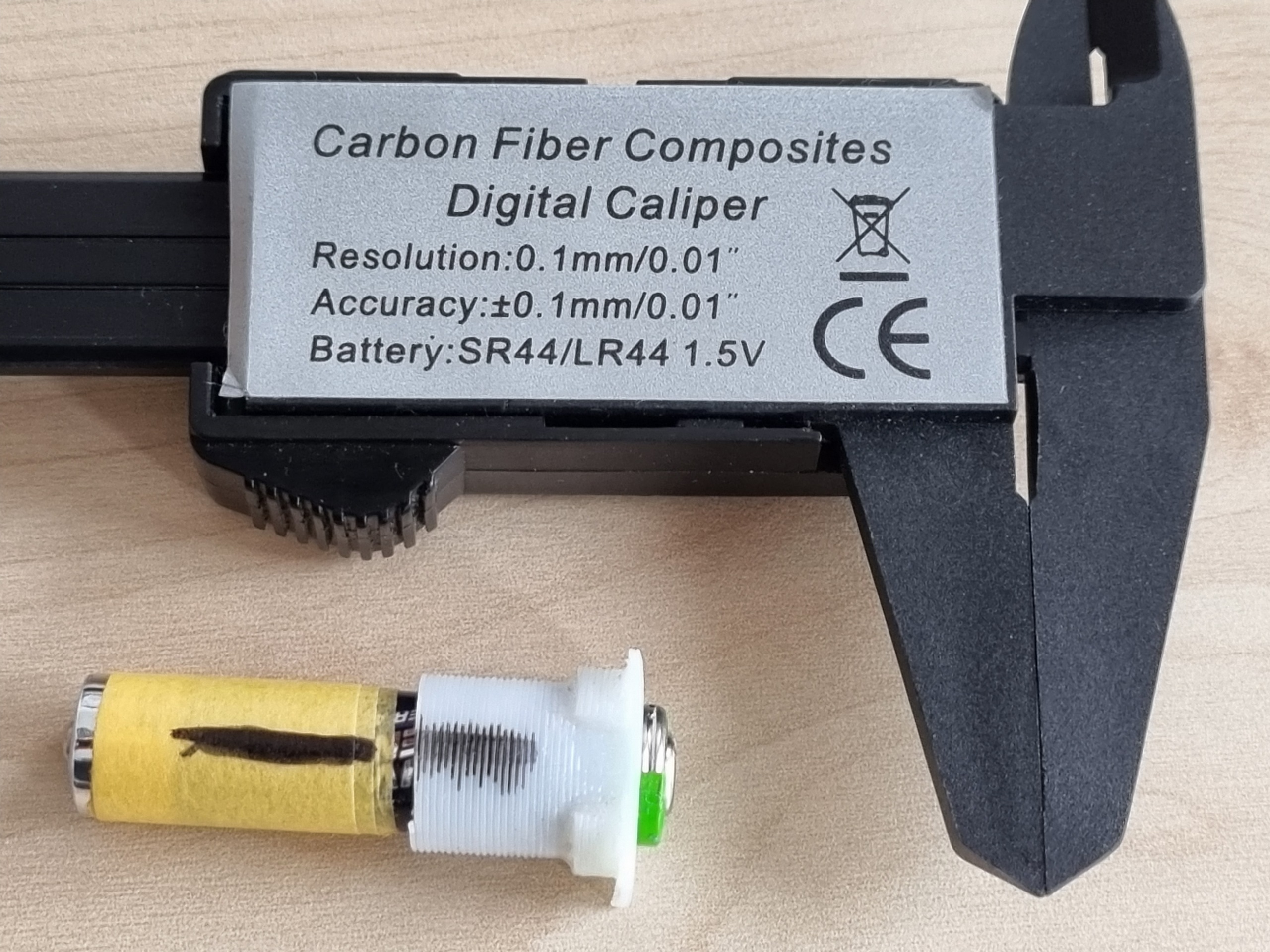 simplest AAA Battery Holder for your Caliper by Nils | Download free ...
