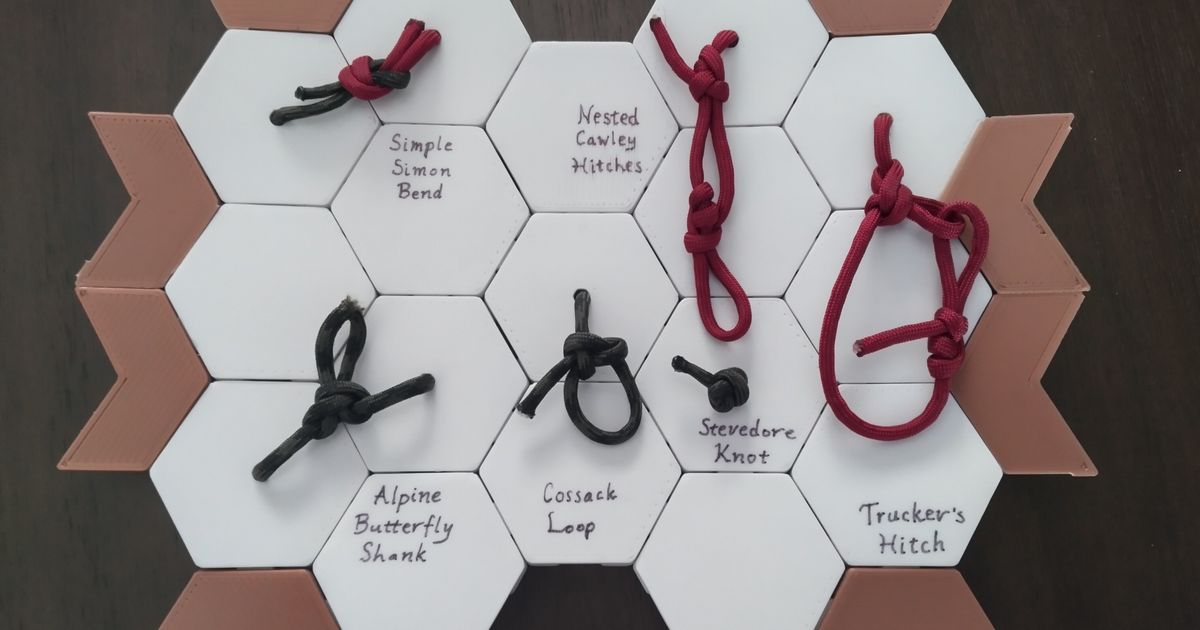 Hex Knotboard by Jérémy Reeder | Download free STL model | Printables.com