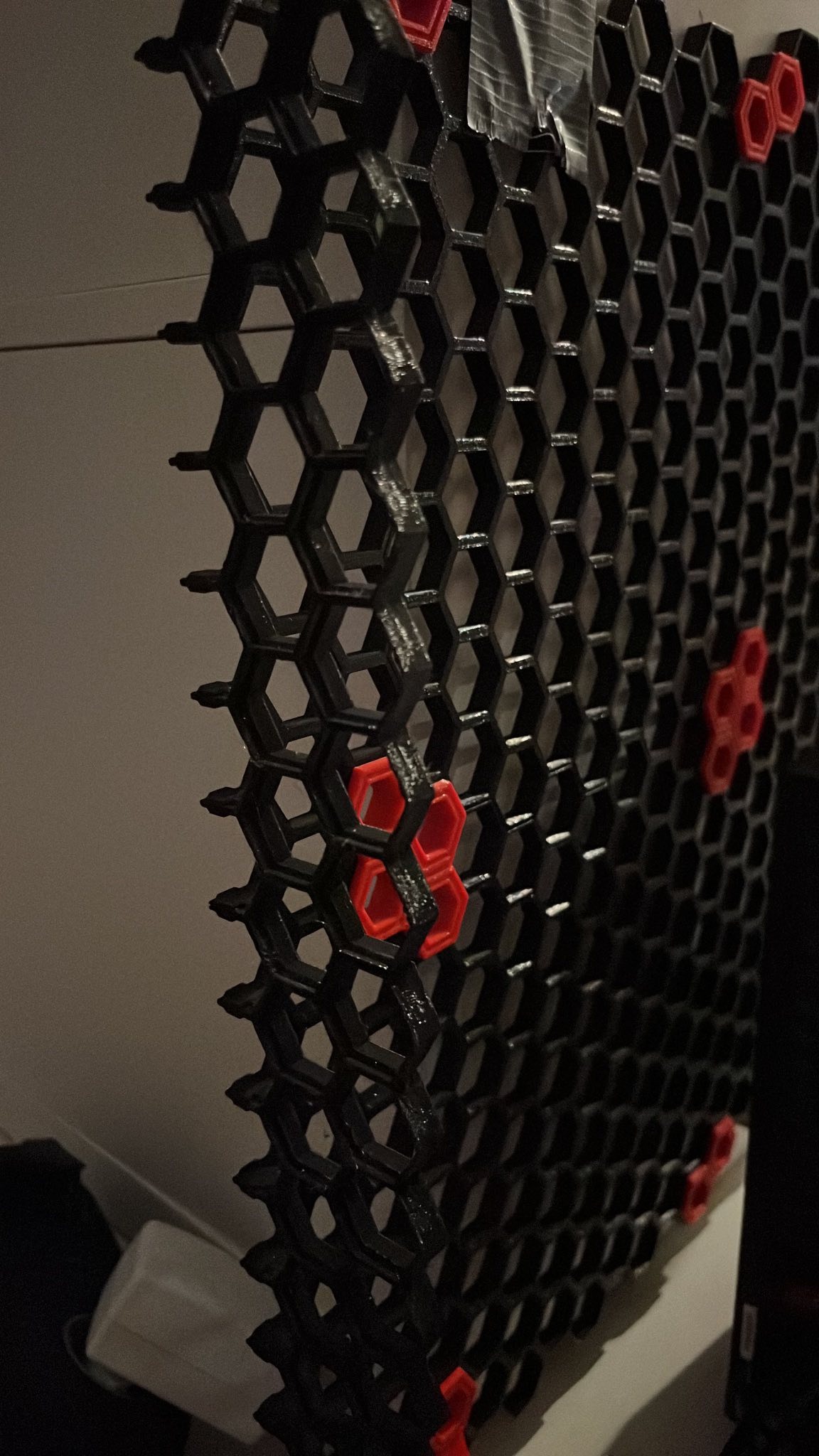 Honeycomb storage wall 90 degree inner corner by Jasper Zwart ...