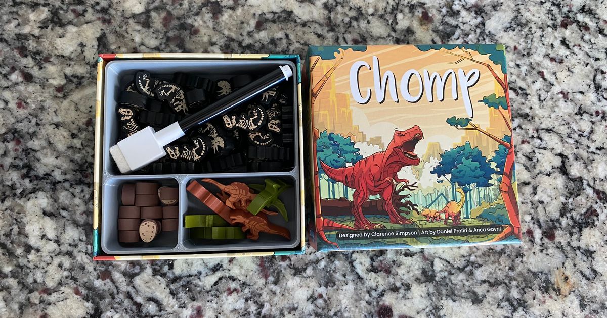 Chomp Board Game Insert by tjdesign | Download free STL model ...