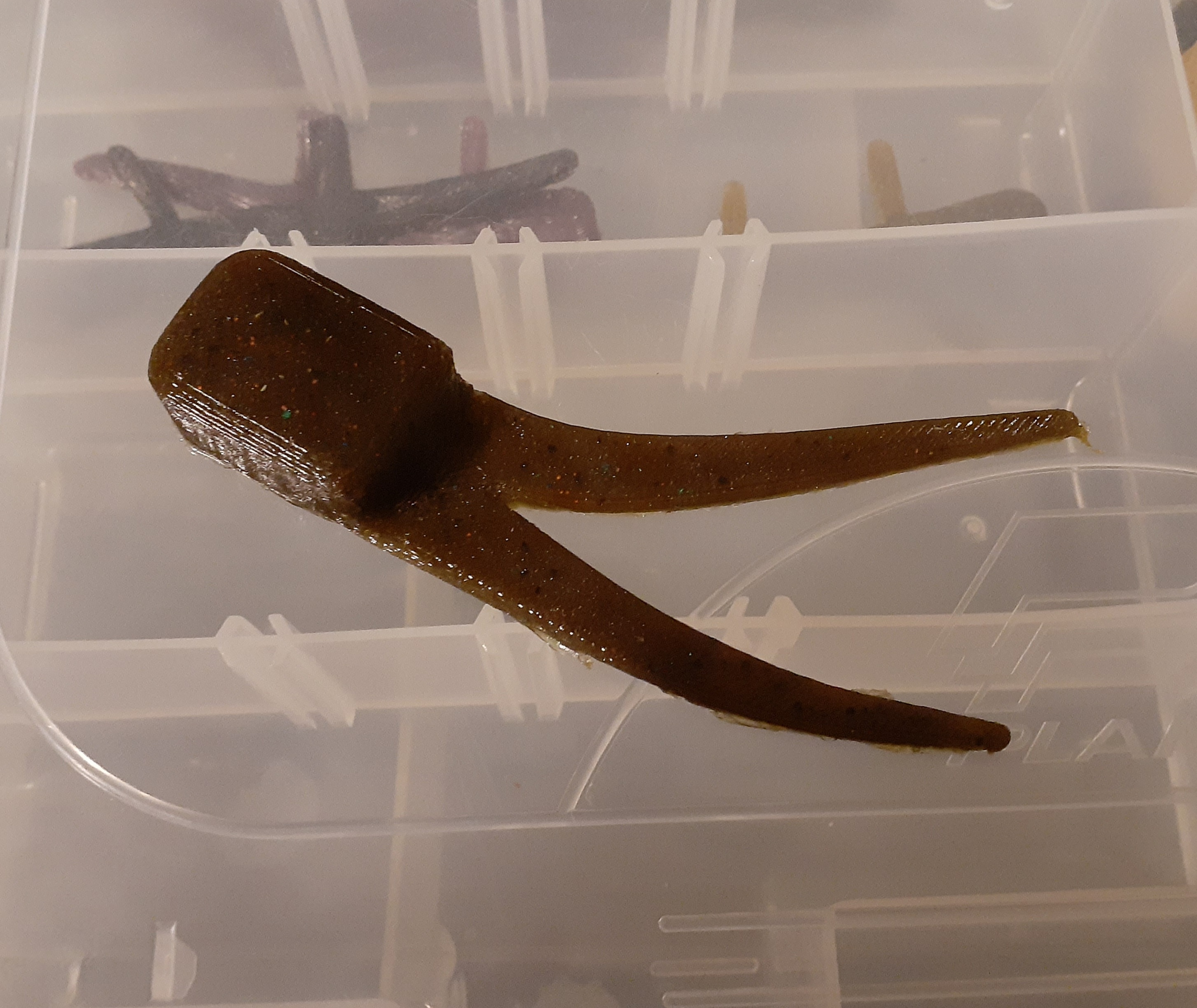 3.5 inch trailer soft plastic lure mold by Otto Bartley | Download free ...