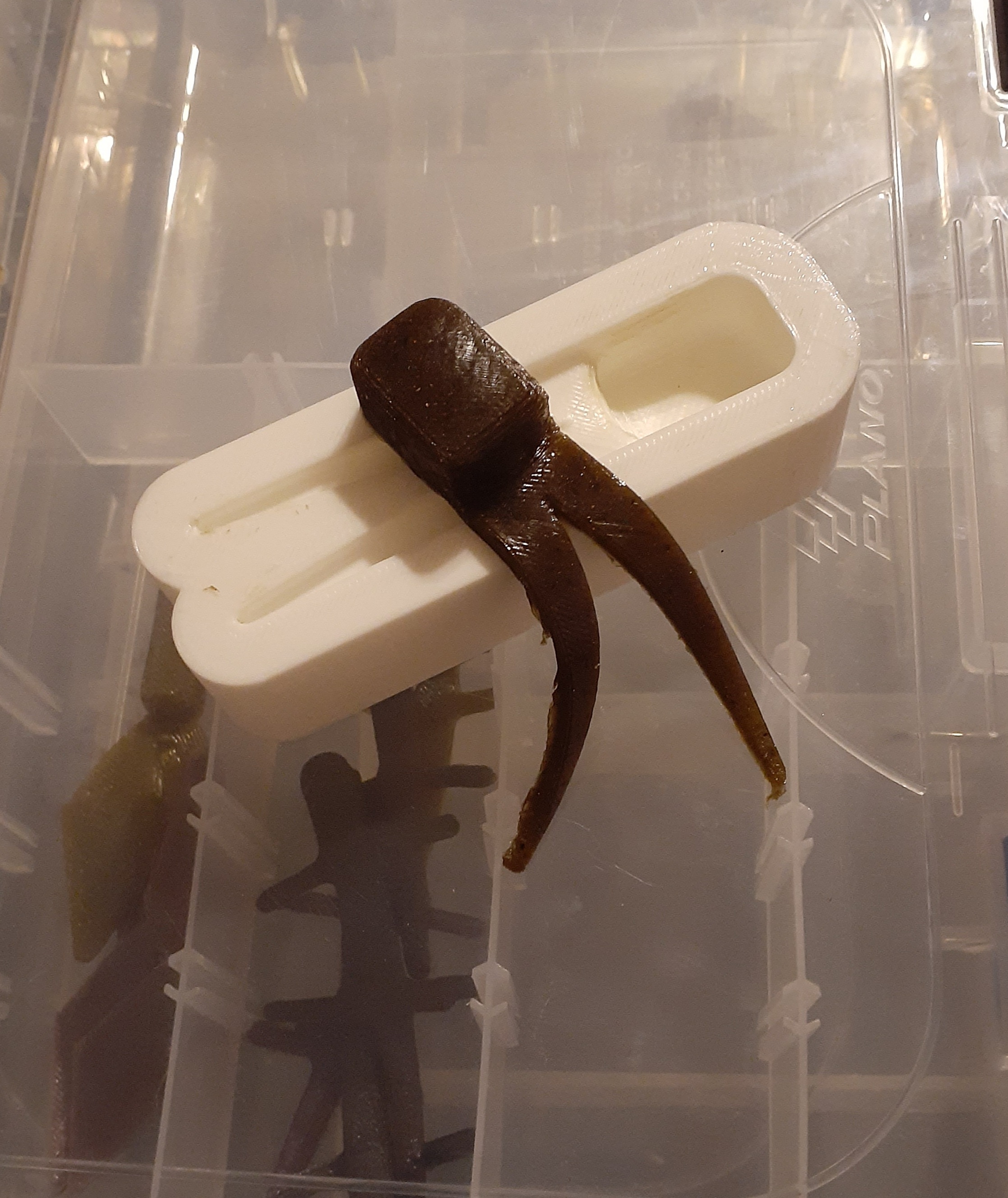 3.5 inch trailer soft plastic lure mold by Otto Bartley | Download free ...