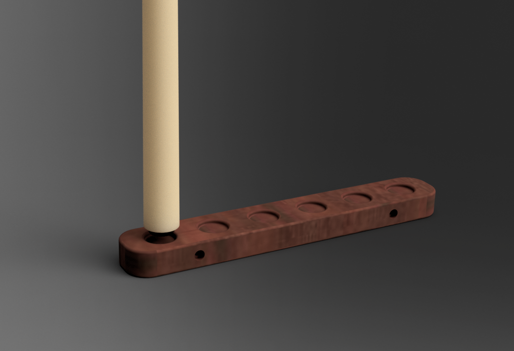 Snooker / Pool cue stand. TPU clips by BC Designs | Download free STL ...