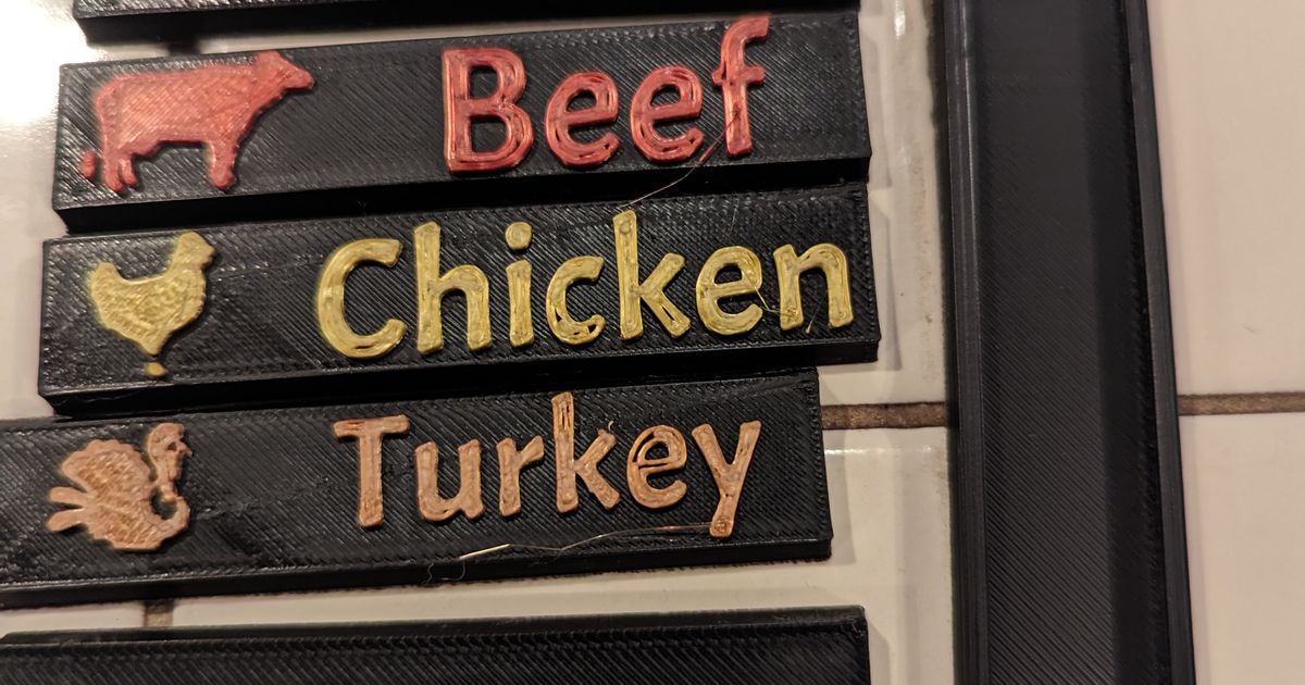 Interchangable Labels by Merung Kelsith | Download free STL model ...