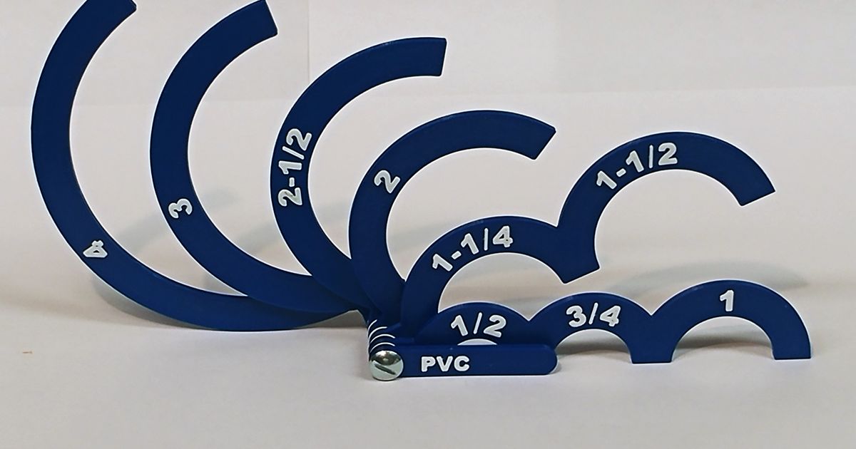 Plastic Water Pipe (PVC) sizing gauge by Lockwatcher | Download free ...