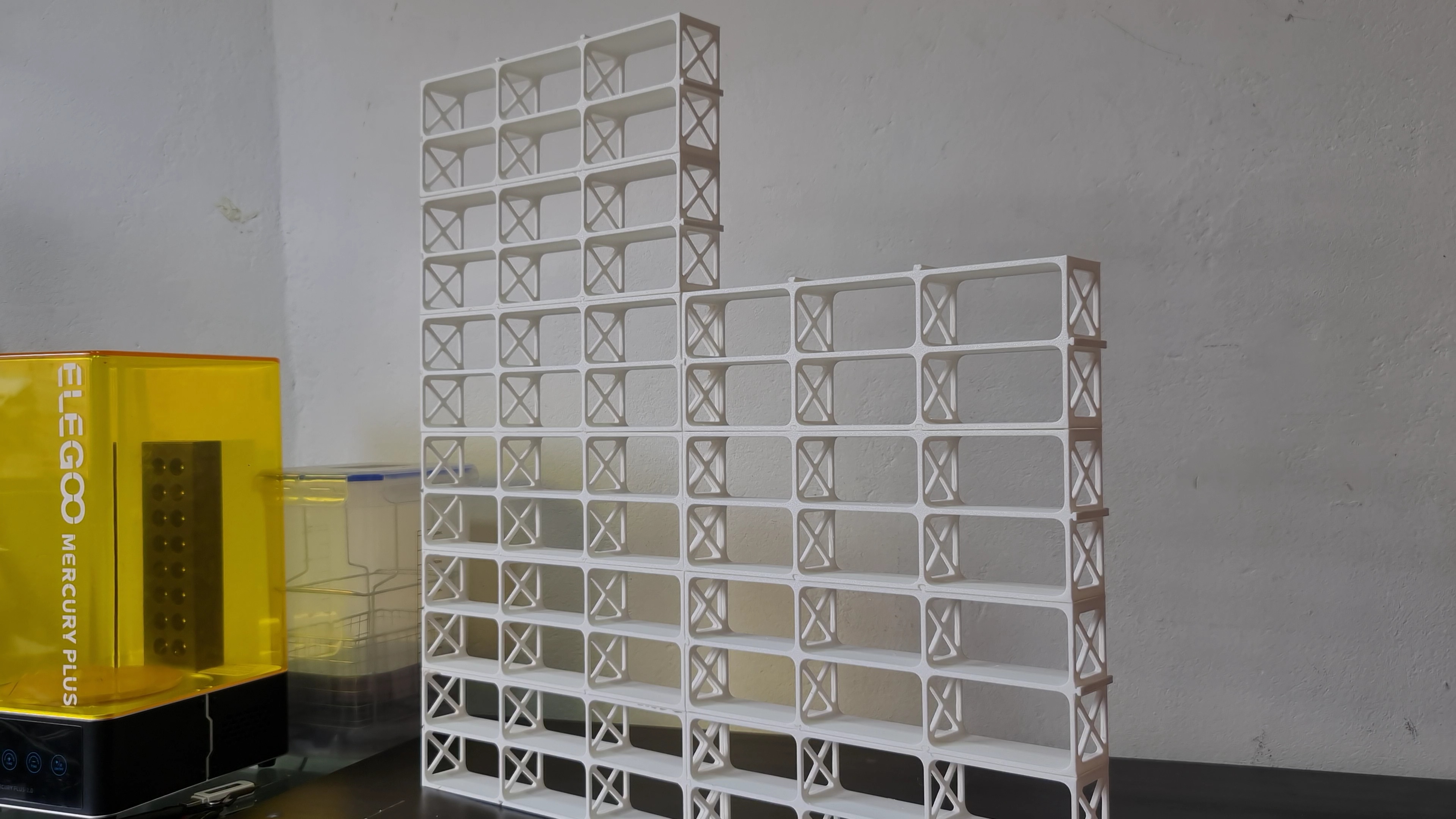 Rack para hotwheels con uniones by Future Design | Download free STL ...