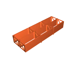 Rack para hotwheels con uniones by Future Design | Download free STL ...