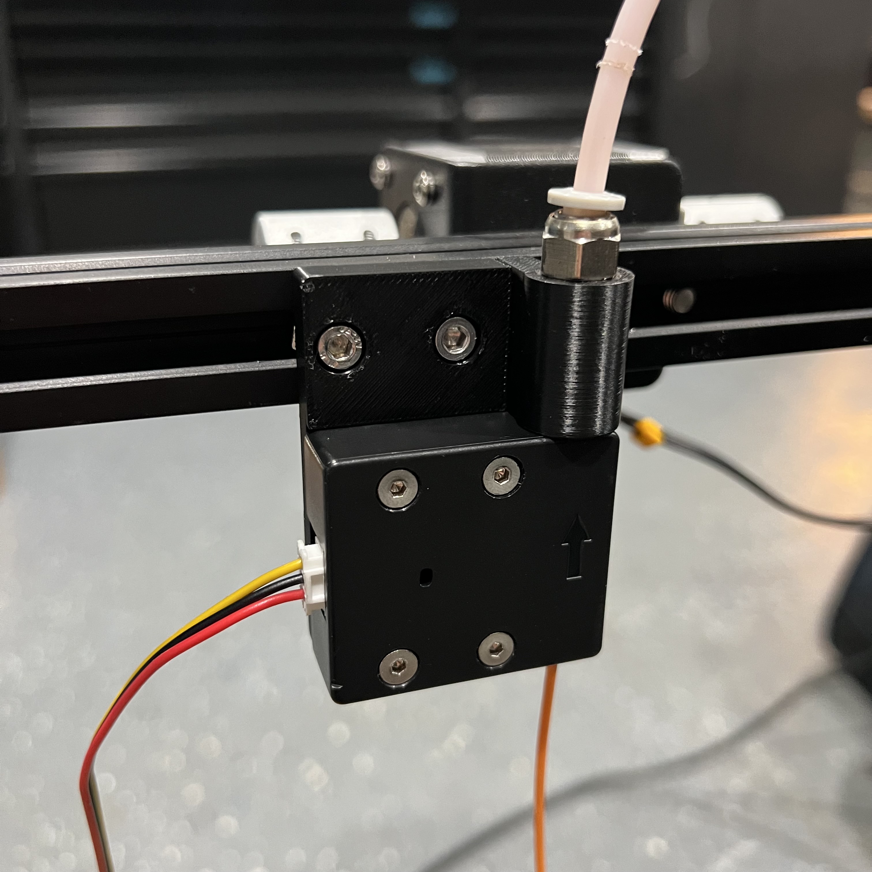 Ender 5 Plus Filament Sensor Mount for Bowden Extruder Delete by Kytor ...