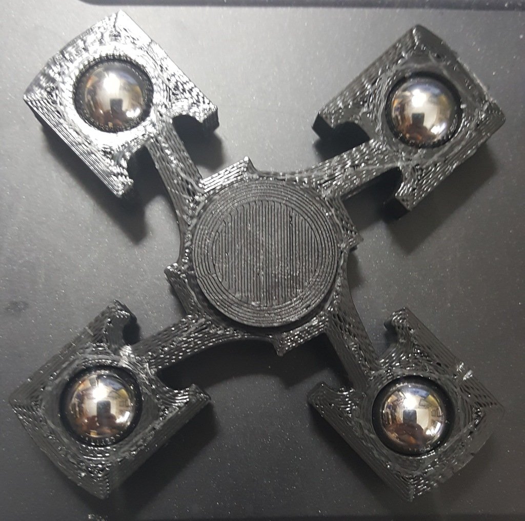 Four Pistons Fidget Spinner by cmbrowning | Download free STL model ...