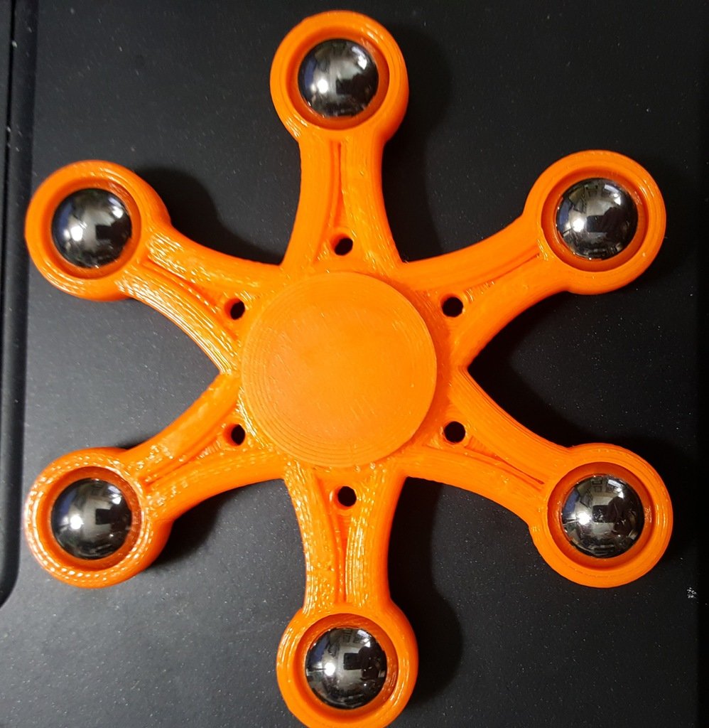 6 Ball Fidget Spinner by cmbrowning | Download free STL model ...