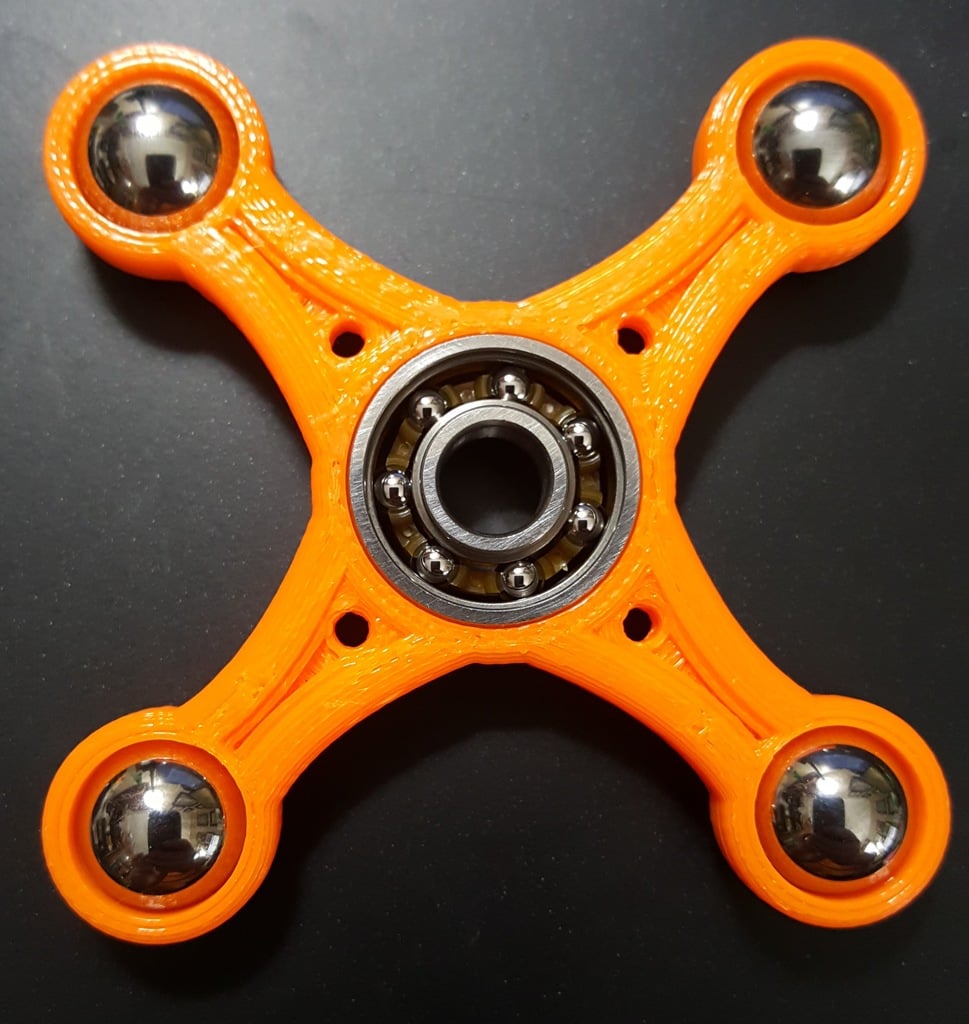 Spinner with 4 ball bearings by cmbrowning | Download free STL model ...