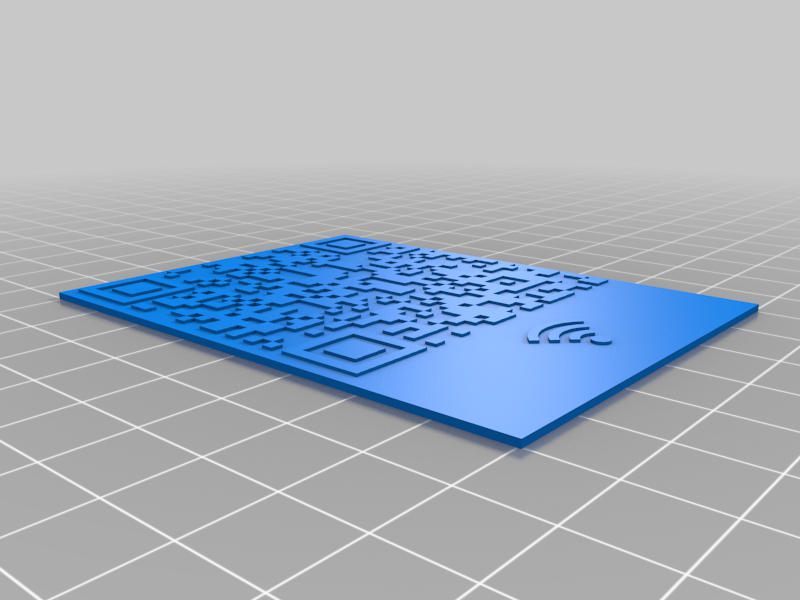 Scannable Wi-Fi QR Code Card (Fully Configurable SCAD) by diffused ...