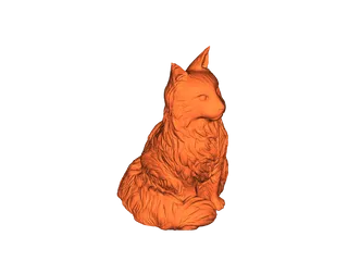 Longhair Cat by Lali3d | Download free STL model | Printables.com