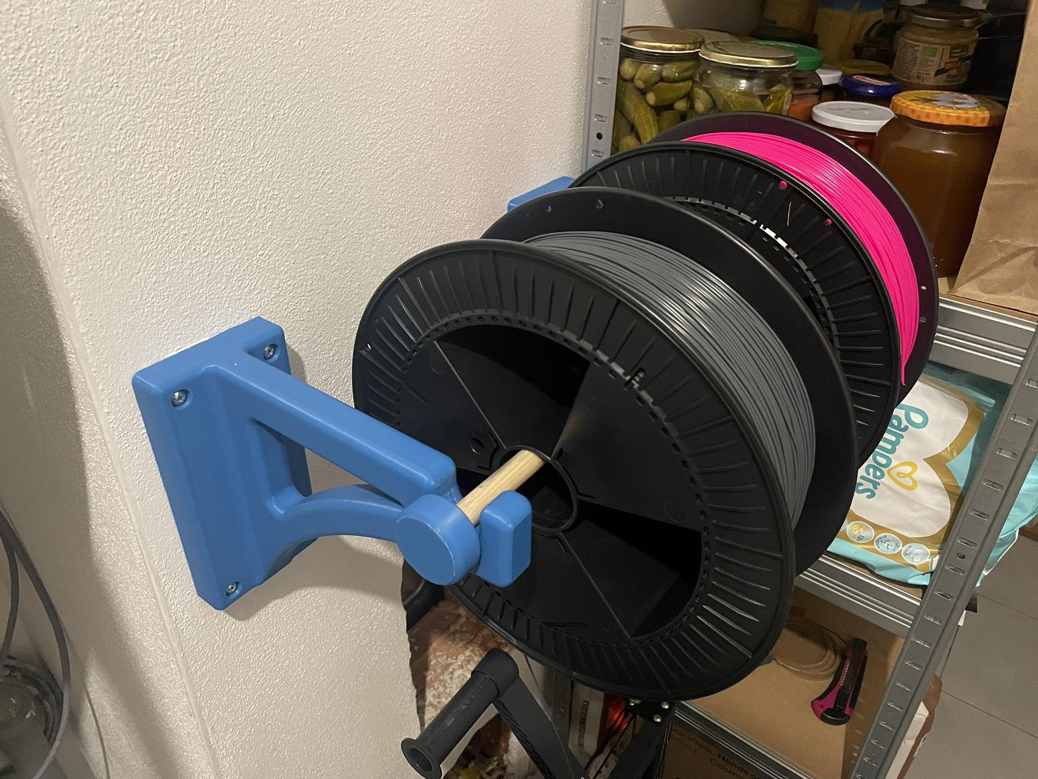 Filament holder 2KG / 4KG on the wall - Držák filamentu 2KG / 4KG na ...