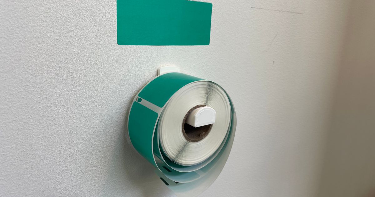 Single tape roll holder - Wall mounted (Double side tape) by Bram ...