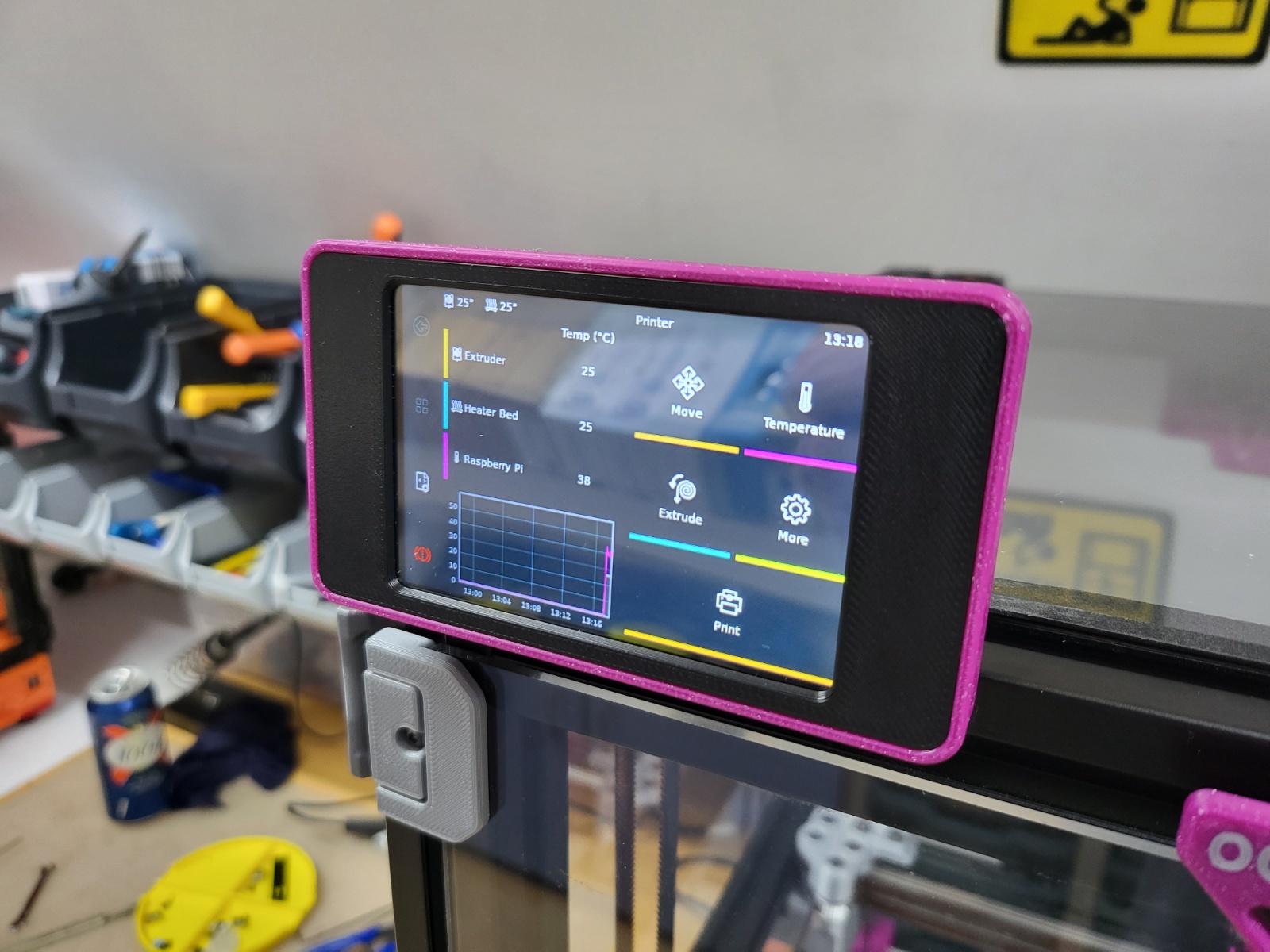 Btt Tft35 Spi V2 1 Pivoting Display Mount By Boothyboothy Download Free Stl Model