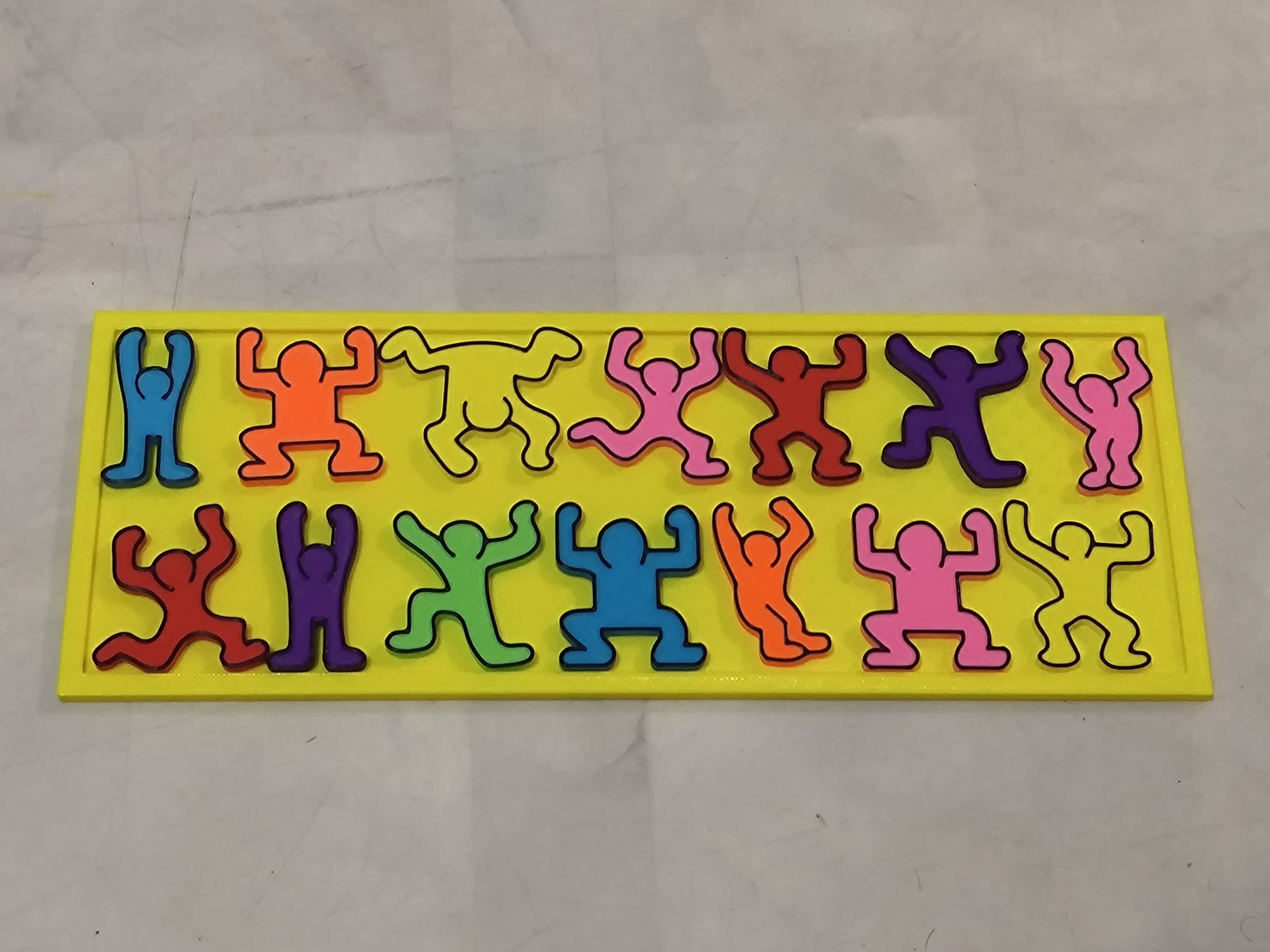 Keith Haring create your own painting by Yente van Schaik | Download ...