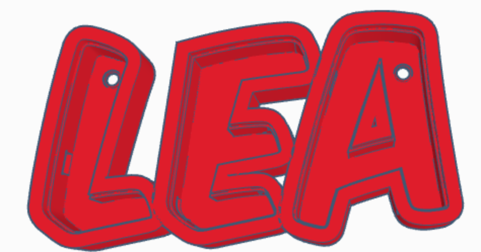 LEA LED- Namenslampe (Name lamp) by T-D3SIGN | Download free STL model ...