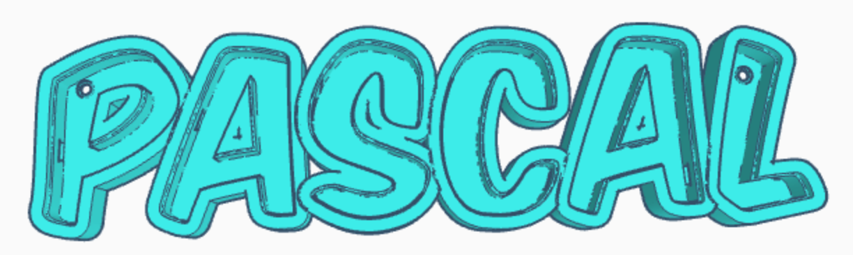 PASCAL LED- Namenslampe (Name lamp) by T-D3SIGN | Download free STL ...