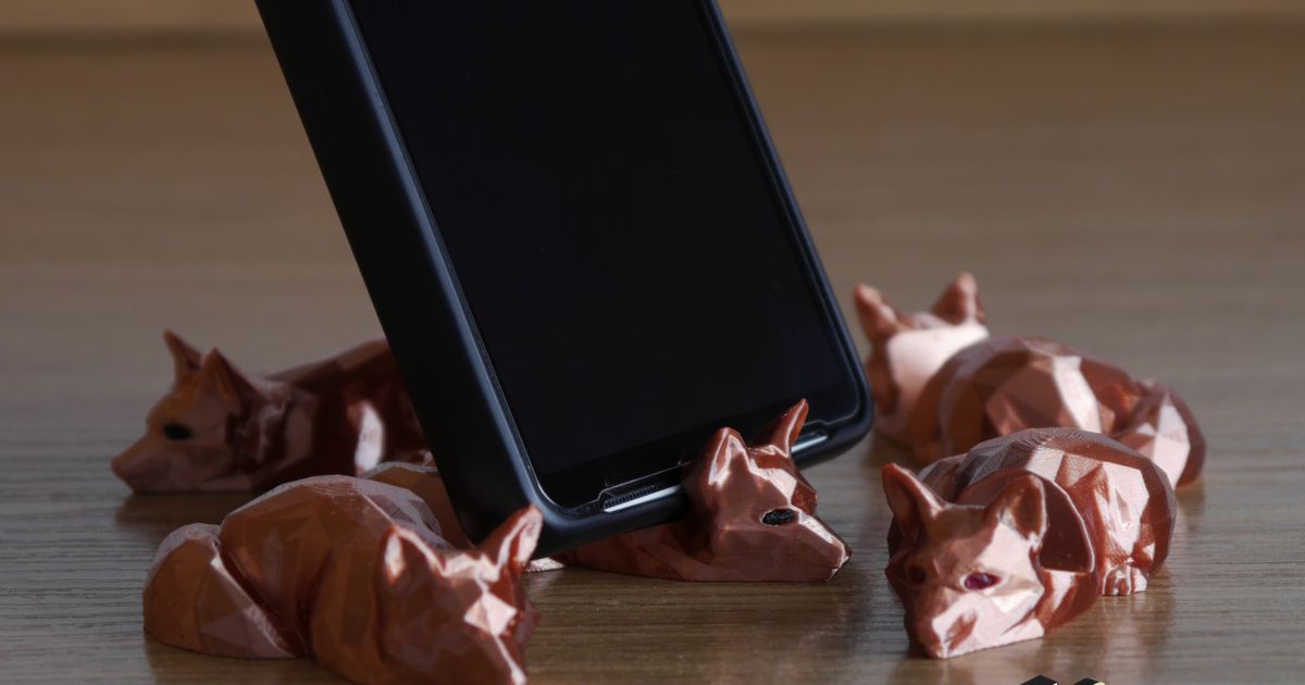 Fox Phone Holder by C47_3d | Download free STL model | Printables.com