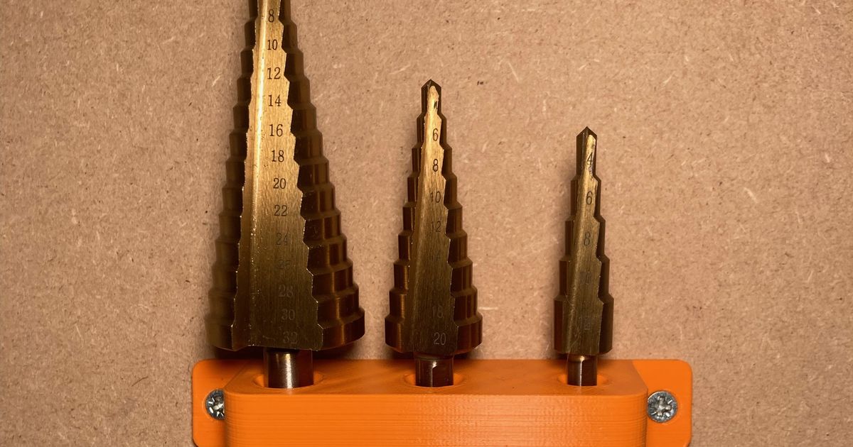 step drill holder by Sam kruse | Download free STL model | Printables.com