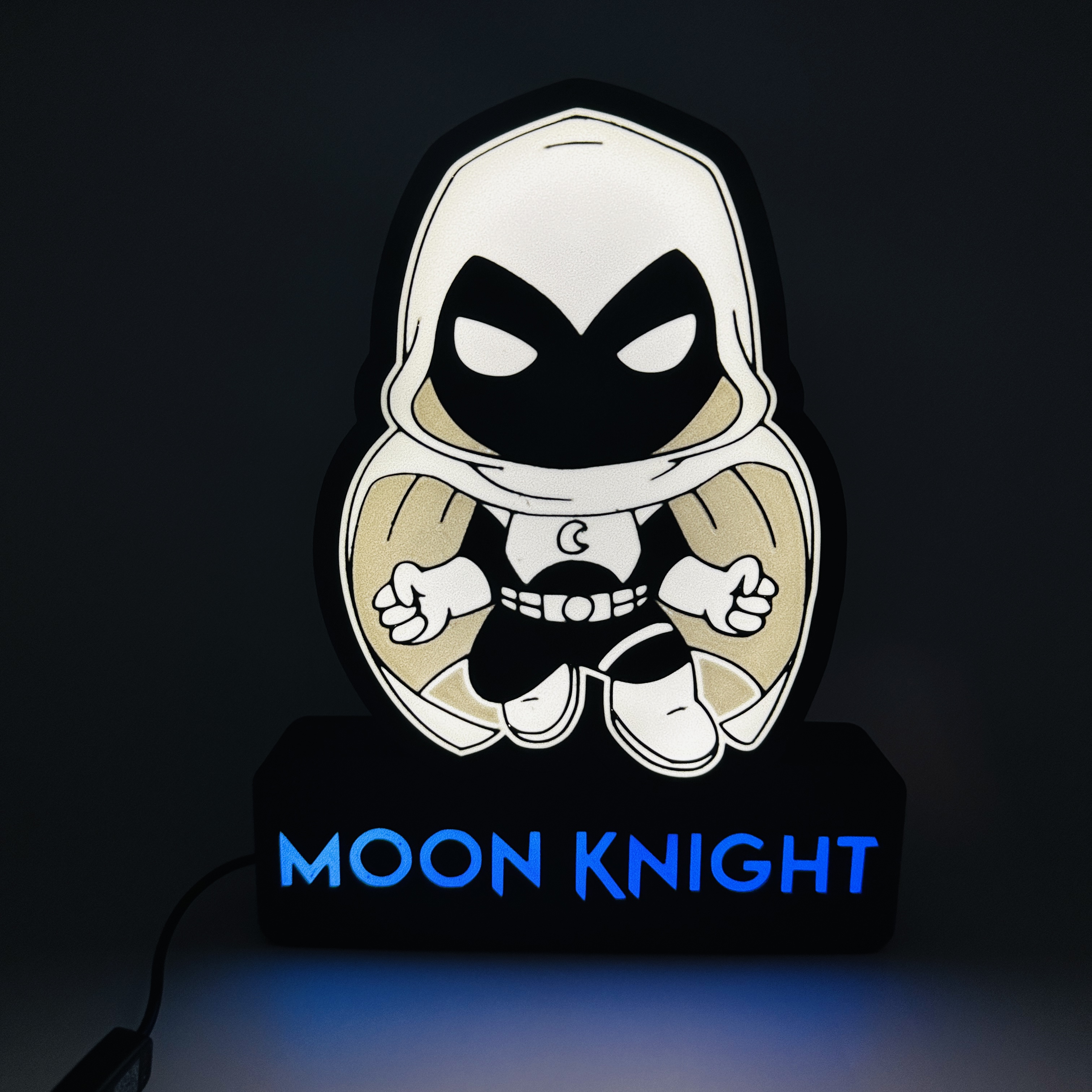 Moon Knight led lamp( 3mf for Bambu ams) by Smart3d By Gabriel Gomes ...