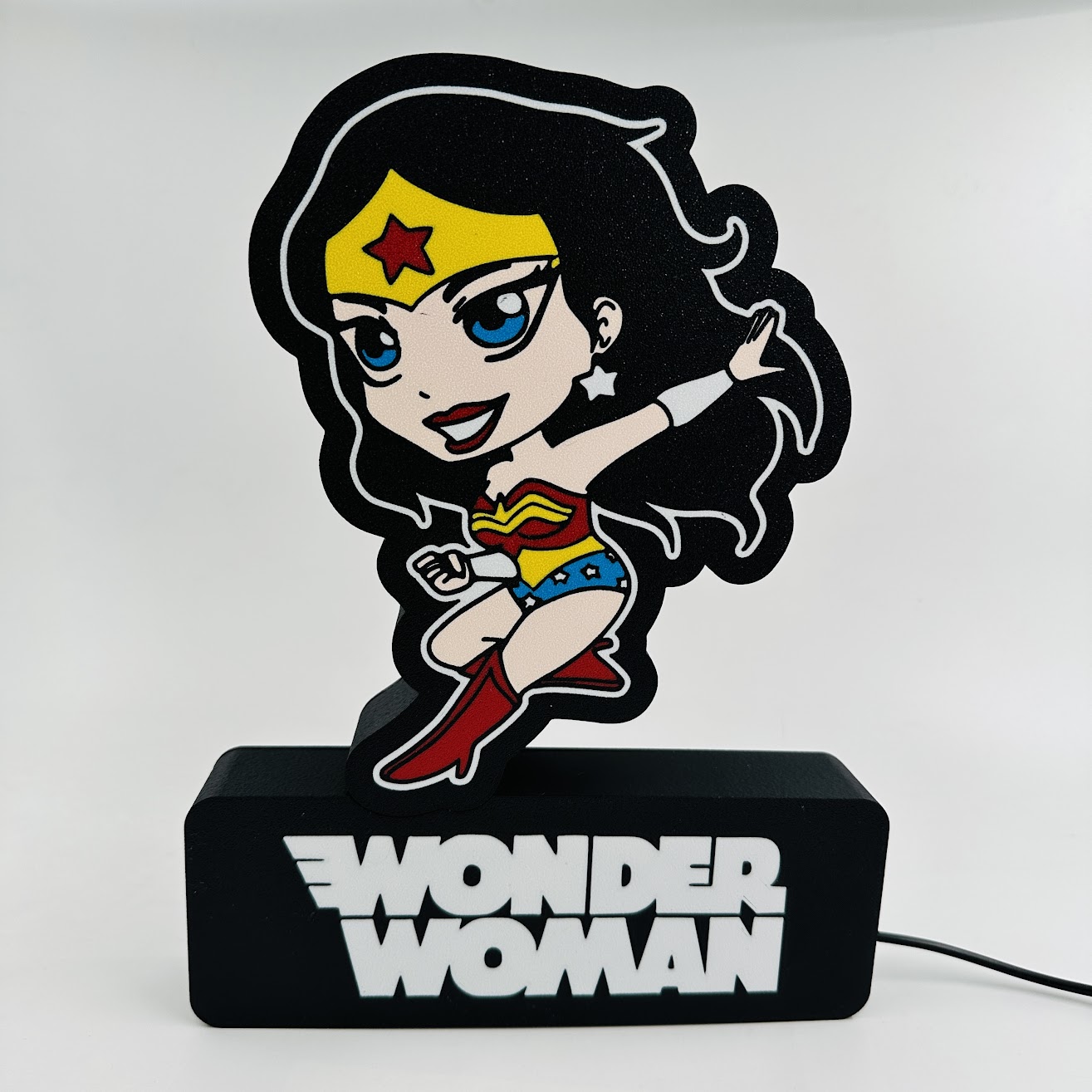 Wonder Woman led lamp( 3mf for Bambu ams) by Smart3d By Gabriel Gomes ...