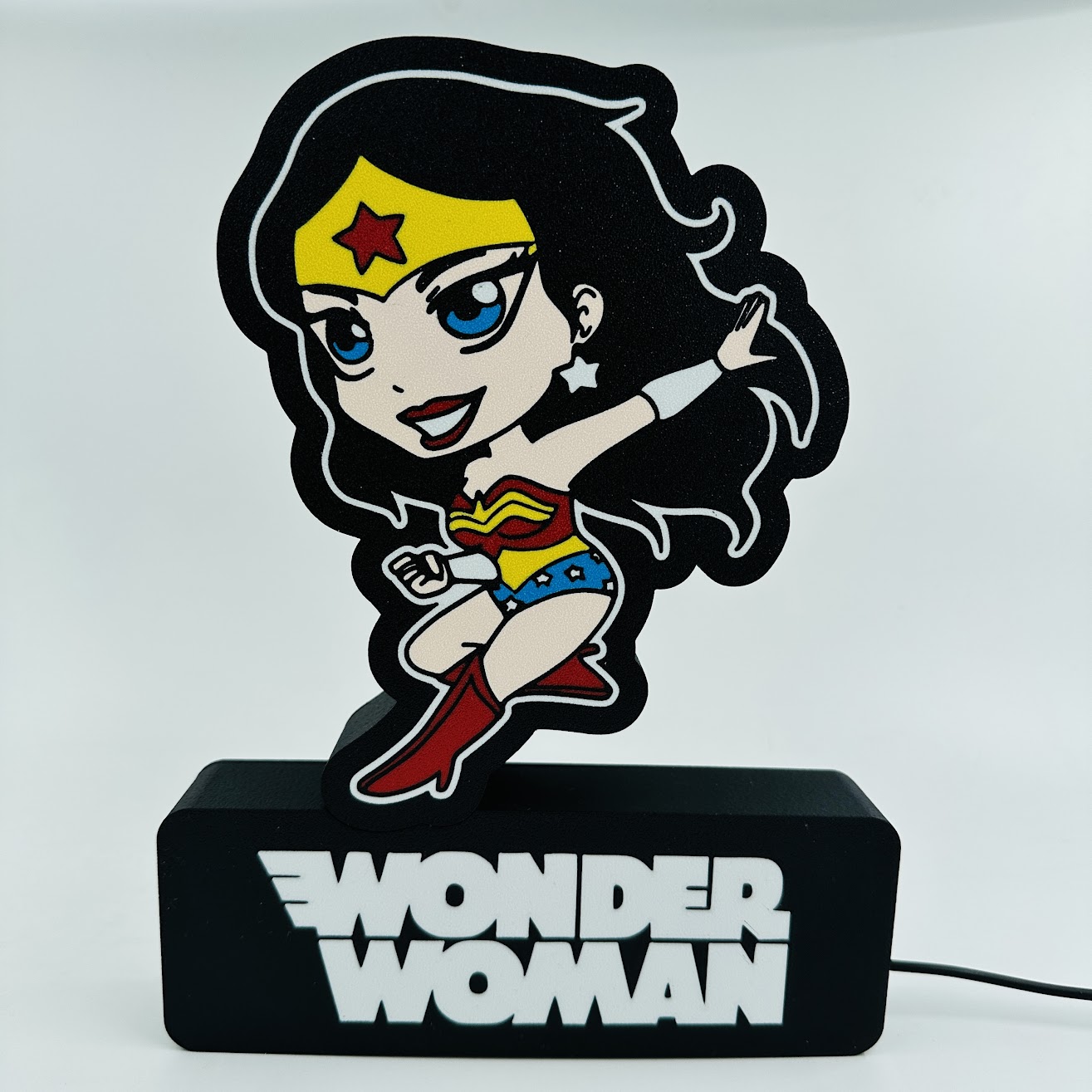 Wonder Woman led lamp( 3mf for Bambu ams) by Smart3d By Gabriel Gomes ...
