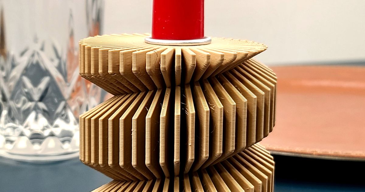 Fantastic Taper Candle Holder - Spiral by Makers Mashup | Download free ...