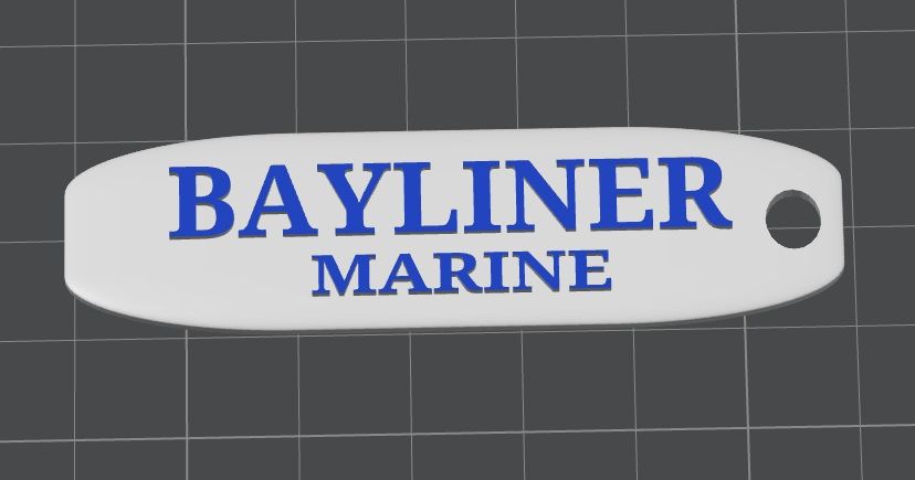 Bayliner Marine Keyholder by 75echo | Download free STL model ...