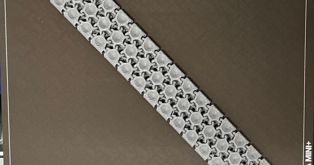 Flexible Hexagonal NASA Chainmail Tie sized for Prusa Mini by ...